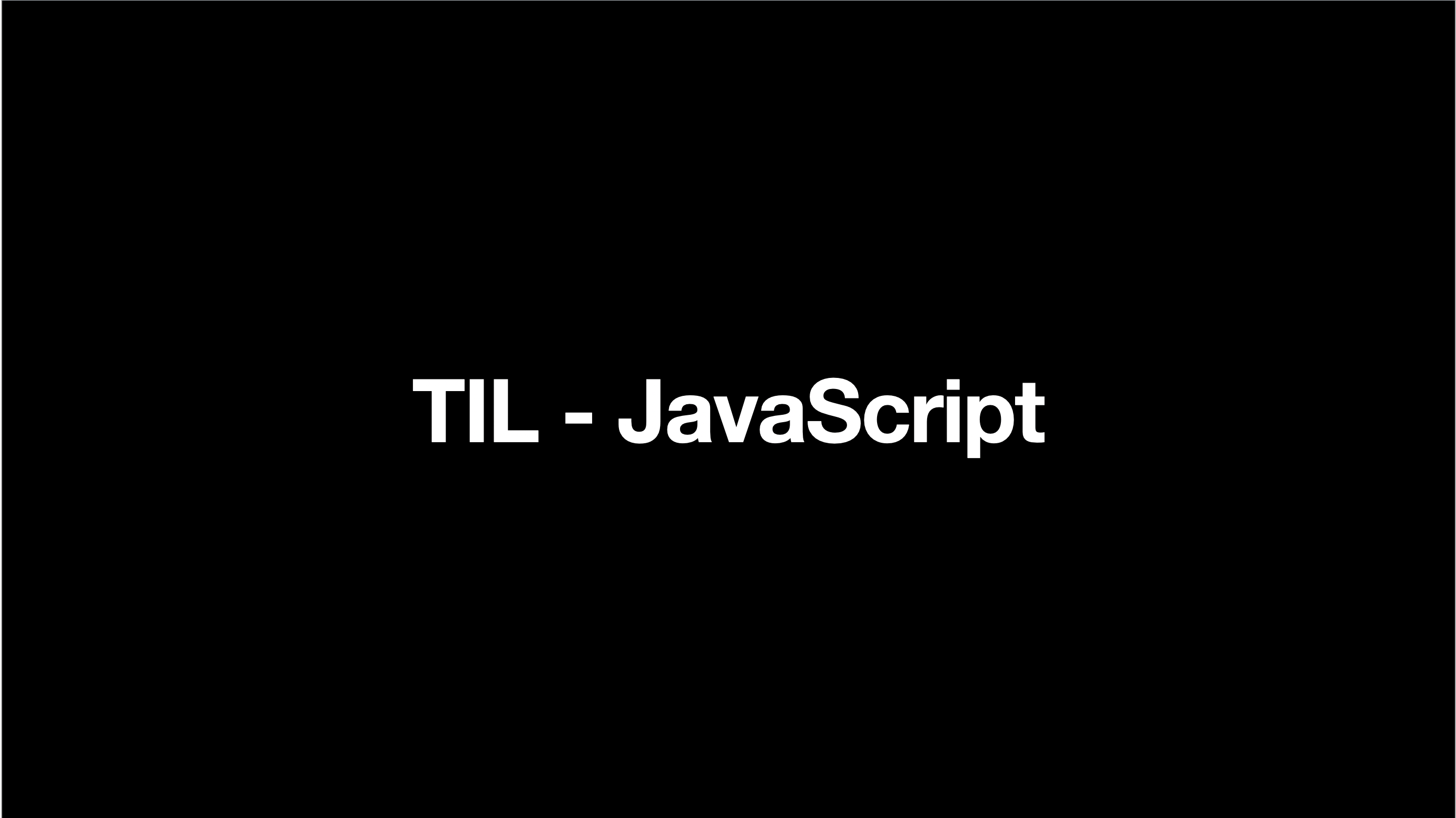 TIL 02-JavaScript(Variables)